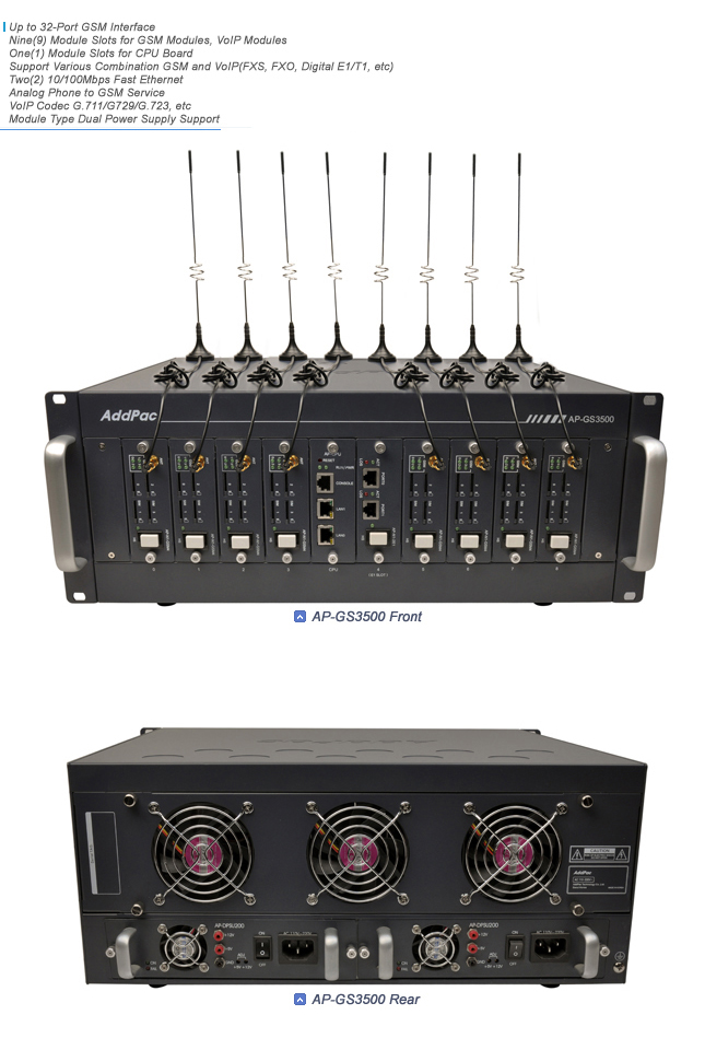AP-GS3500 SMS Gateway | AddPac
